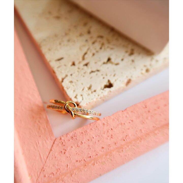 Tala by Kyla Inspired Promise Ring Double Knot Ring Adjustable Ring ...