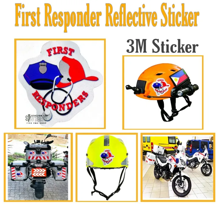 First Responder Reflective Sticker | Lazada PH