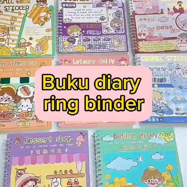 BUKU DIARY JOURNALING BINDER LEBAR ISI 80 LEMBAR MOTIF ANAK LAKI LAKI ...