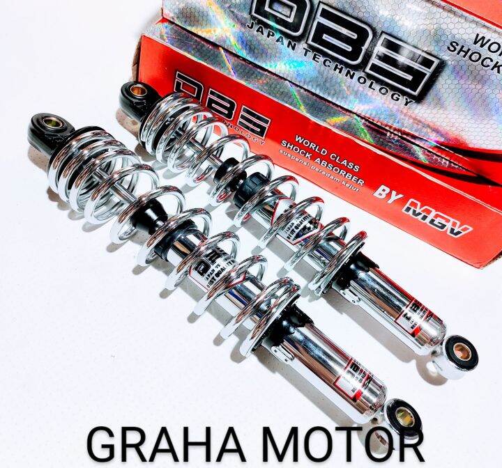 DBS-Shockbreaker Belakang 340MM Warna CHROME-Bisa Untuk Motor Supra ...