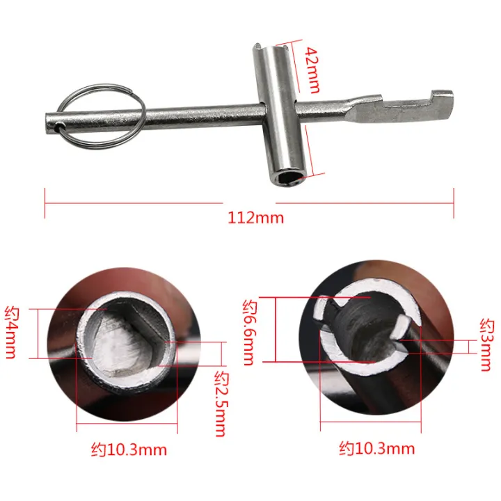 Inner Triangle Key Wrench Tap Water Meter Front Valve Door Key Switch ...
