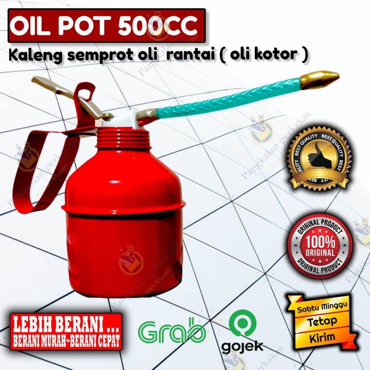 OIL CAN 500CC / KALENG SEMPROT OLI KOTOR 500CC / OIL POT 500CC | Lazada ...