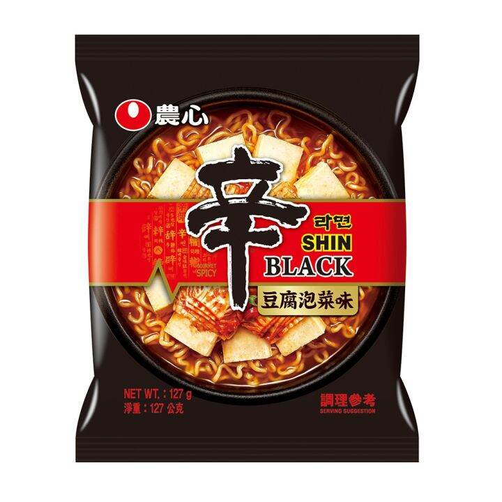 NONGSHIM Korean Shin Ramyun Black with Tofu Kimchi 125g | Lazada