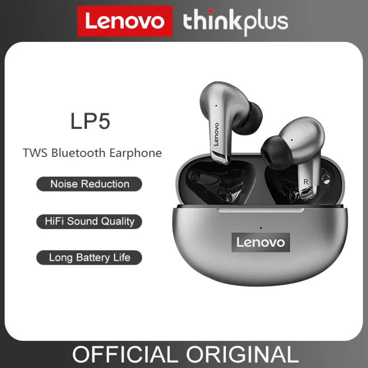 Original Lenovo LP5 Wireless Bluetooth Earbuds HiFi Music Earphone With Mic Headphones Sports ...