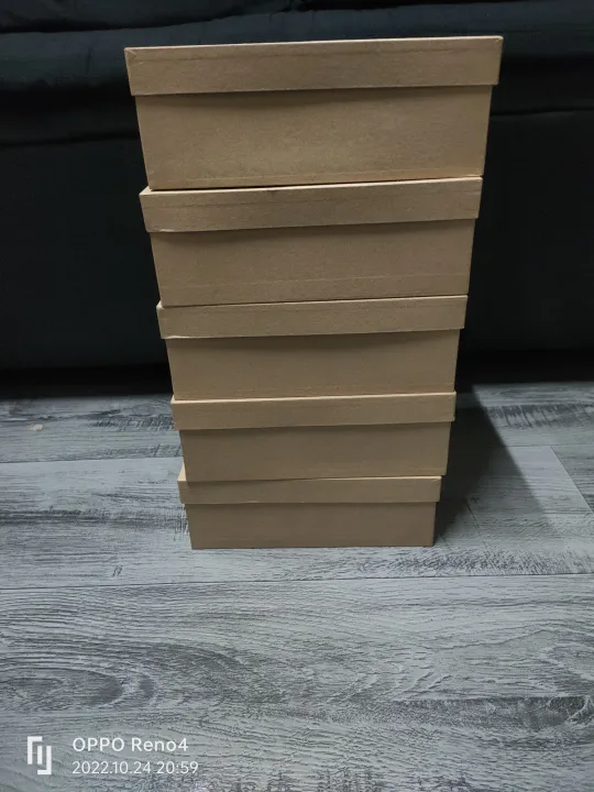 Kraft hard box 9x9x4 full out cover | Lazada PH