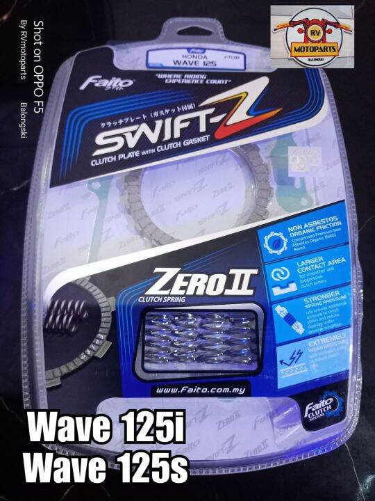 FAITO clutch lining w/ clutch spring Honda wave 100/125 / Xrm 110/125 ...