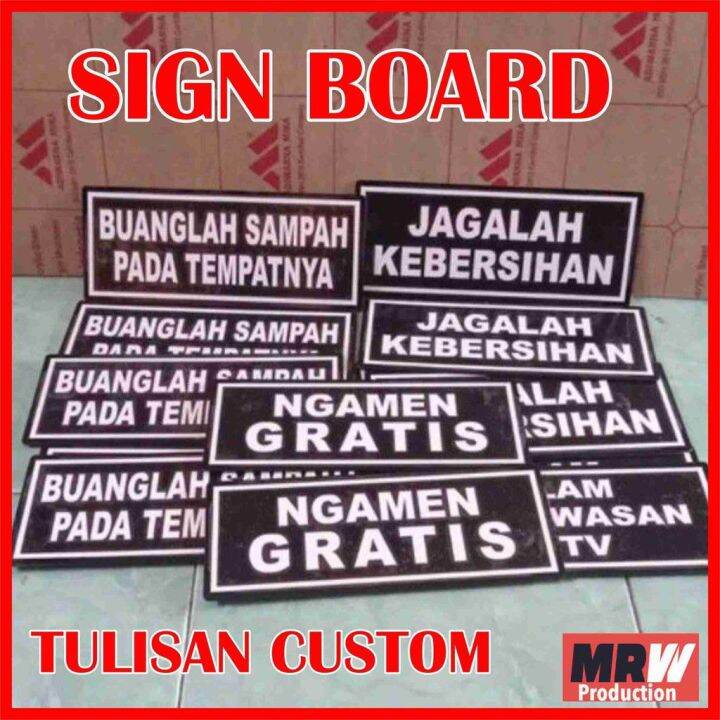 Sign Board Papan Akrilik Tulisan Custom | Lazada Indonesia