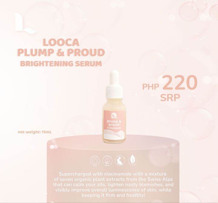 Looca Plump & Proud Brightening Serum (15ml) | Lazada PH