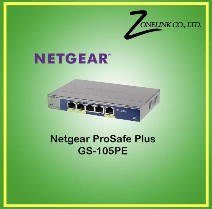 GS105PE — 5 Port Gigabit Ethernet PD-Powered/PoE Pass-thru Smart ...