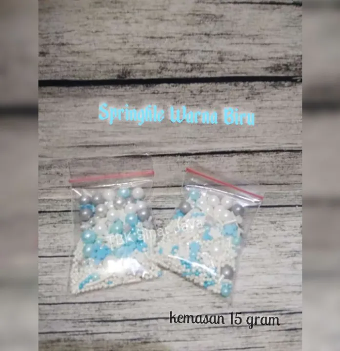 spk springkle cantik warna warni biru dan putih baik di gunakan hiasan ...