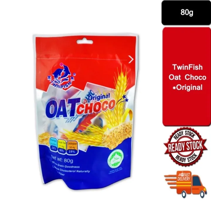 Twinfish Oat Choco/ Biskut Oat 80g | Lazada