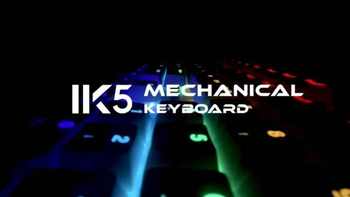 IWACHI IK5 คีย์บอร์ดไฟ RGB Mechanical Keyboard Blue Switch | Lazada.co.th