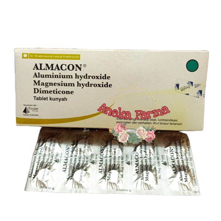 Almacon 10 Tablet untuk Menetralkan Asam Lambung | Lazada Indonesia