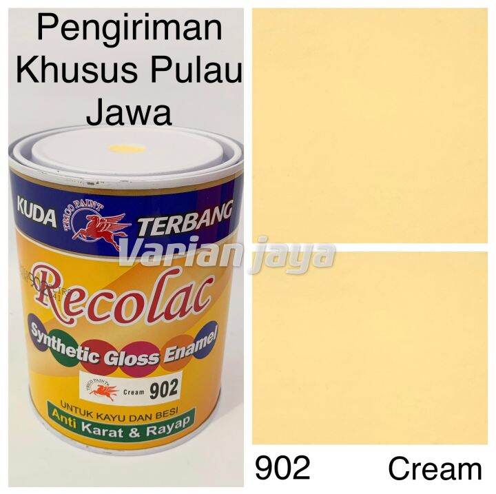 Recolac Kuda Terbang Cat Besi Anti Karat Cat Kayu Anti Rayap Kuning ...