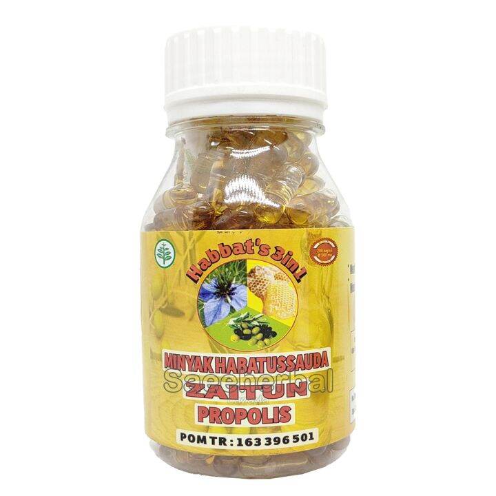 Habbatussauda Kapsul Zaitun Propolis 200 Kpsl - Habbat 3 in 1 | Lazada ...