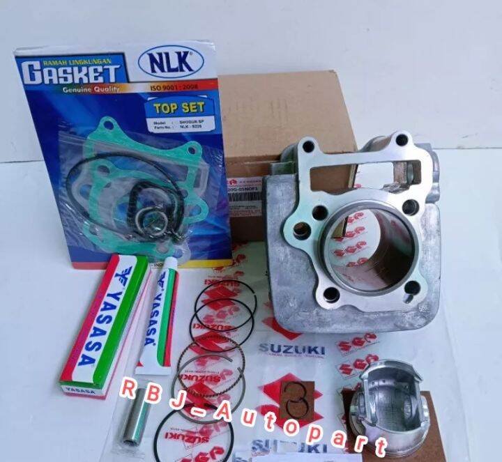 Blok Seher 20G + Topset + Lem perpak Suzuki Shogun 125 Sp Shogun 125 RR Shogun 125 FD Arashi ...