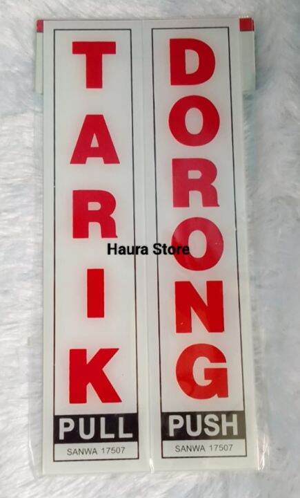 Akrilik Sign Board Tulisan "TARIK DORONG" | Lazada Indonesia