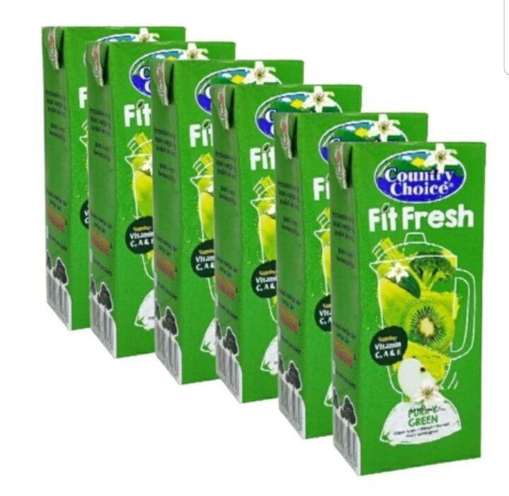 Minuman Jus Buah Country Choice Fit Fresh Purify Green 250 ml isi 6Pcs ...