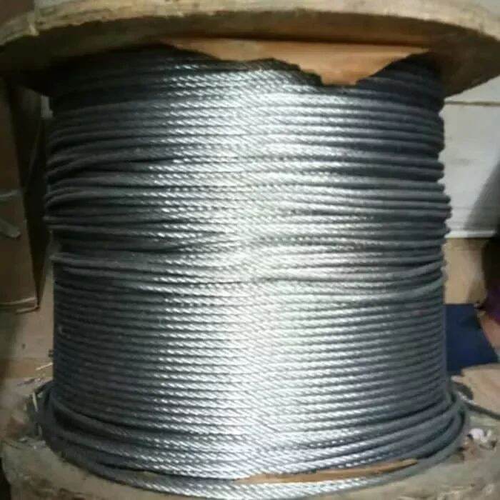 5 METER ECERAN KAWAT SELING SLING BAJA GALVANIS BERBAGAI MACAM UKURAN ...