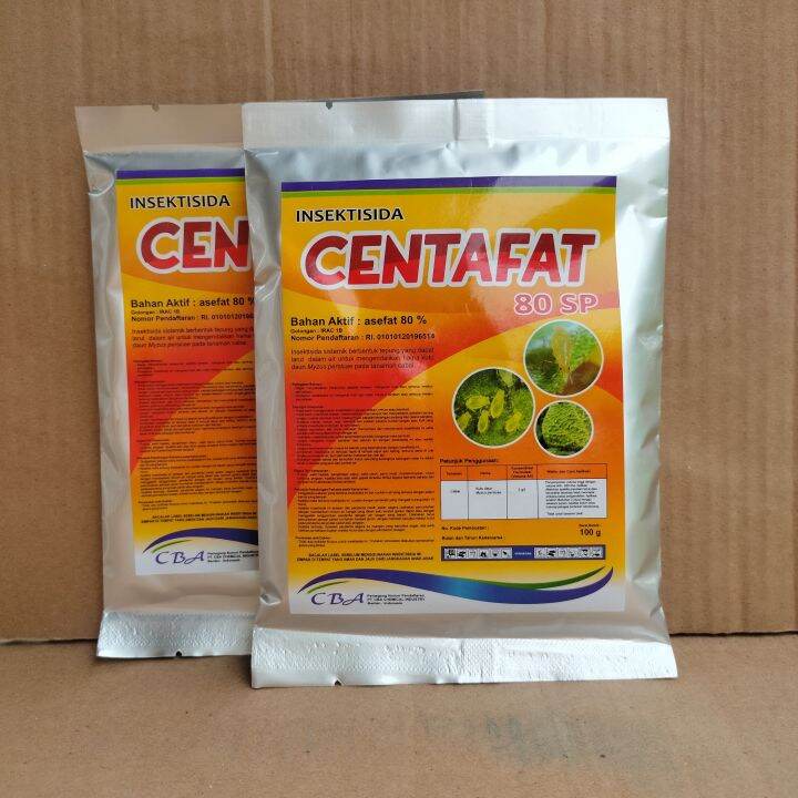 Insektisida asefat CENTAFAT 80 SP 100 gram Pembasmi Hama Ulat Grayak ...