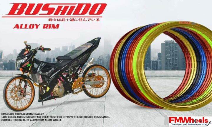 Bushido Premium Racing Alloy Rim ( Pair of 1.20x17 and/or 1.40x17 ...