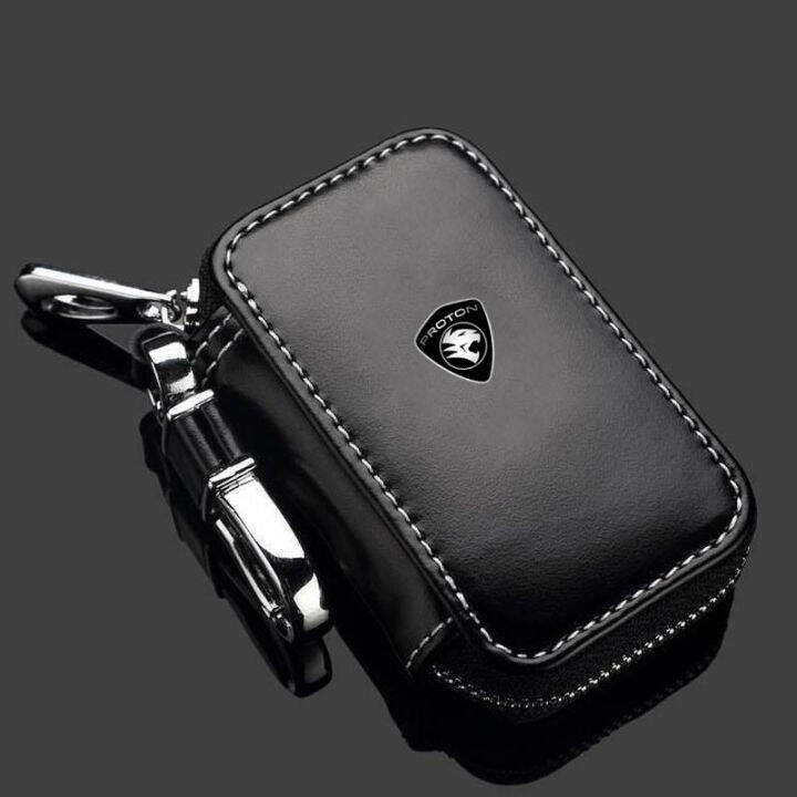 Mercedes Benz Leather Car Key Fob Bag Holder Remote Shell Case Cover ...