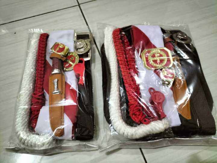 peralatan set pramuka penggalang putra putri/perlengkapan pramuka siap ...