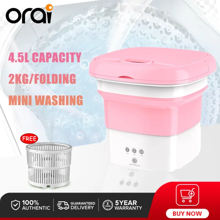 ORAI Mini Washing Machne Foldable Ultrasonic Washing to Carry ...