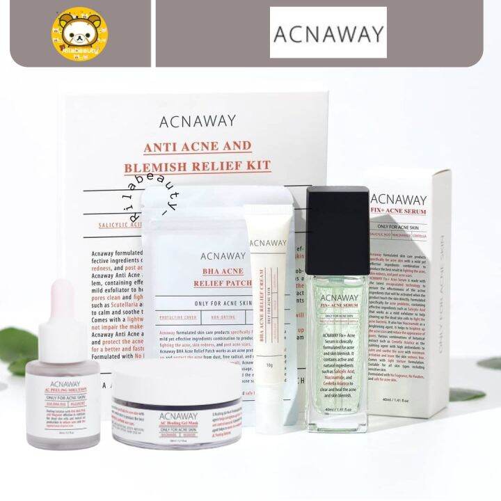 (RESELLER RESMI) ACNAWAY ANTI ACNE AND BLEMISH RELIEF KIT (ACNE CREAM ...