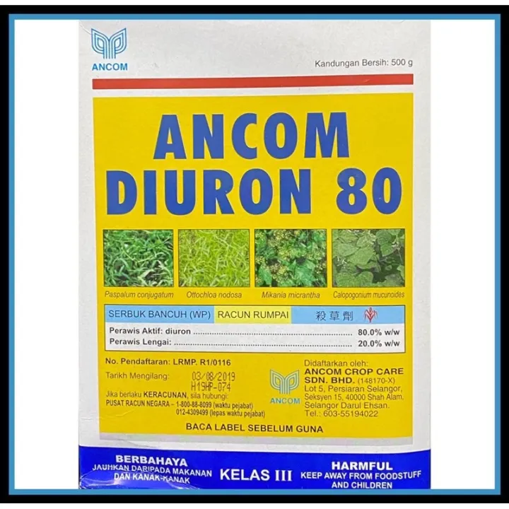 500g Ancom Diuron 80 Racun Rumpai Rumput Kerbau>Rumput Tahi Ayam | Lazada