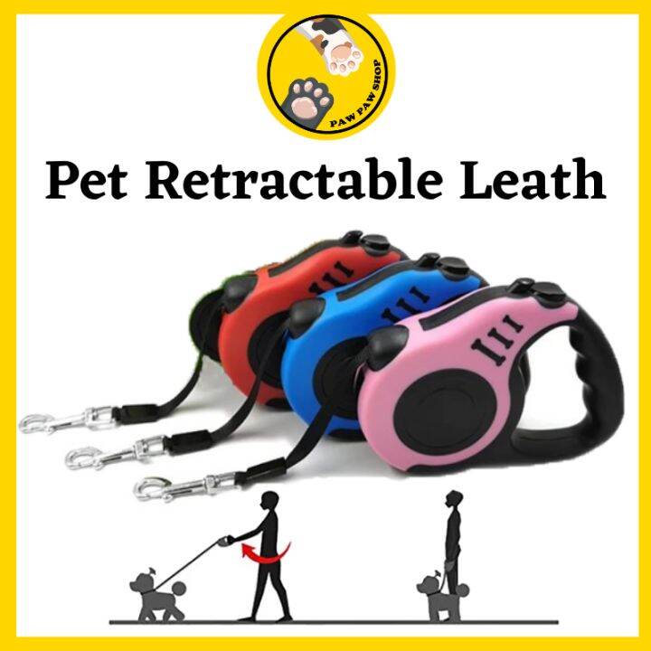 Paw Automatic Telescopic Traction Rope For Pets Portable Outdoor ...