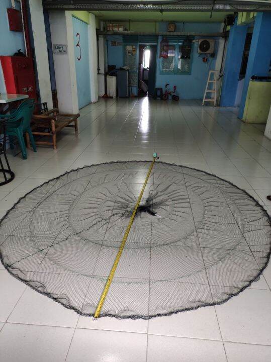 JALA LEMPAR 2,5 METER UNTUK IKAN DAN UDANG BAHAN BENANG LUBANG JARI ...