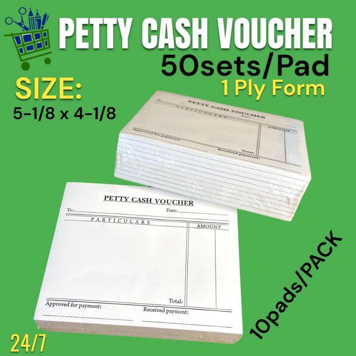 Petty Cash Voucher (10pads/Pack) 1ply X Sold per Pack | Lazada PH