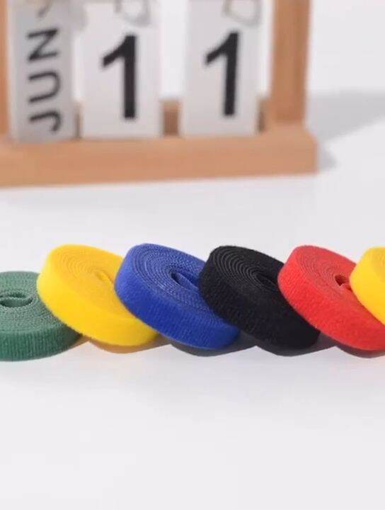 5Meters 10mm Wire Organizer Velcro Cable Ties ，Nylon Velcro Adhesive ...