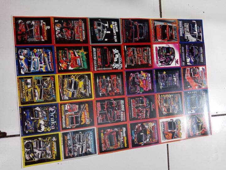 SETIKER BUS BASURI ISI 30 PC /STIKER BUS BASURI VIRAL | Lazada Indonesia