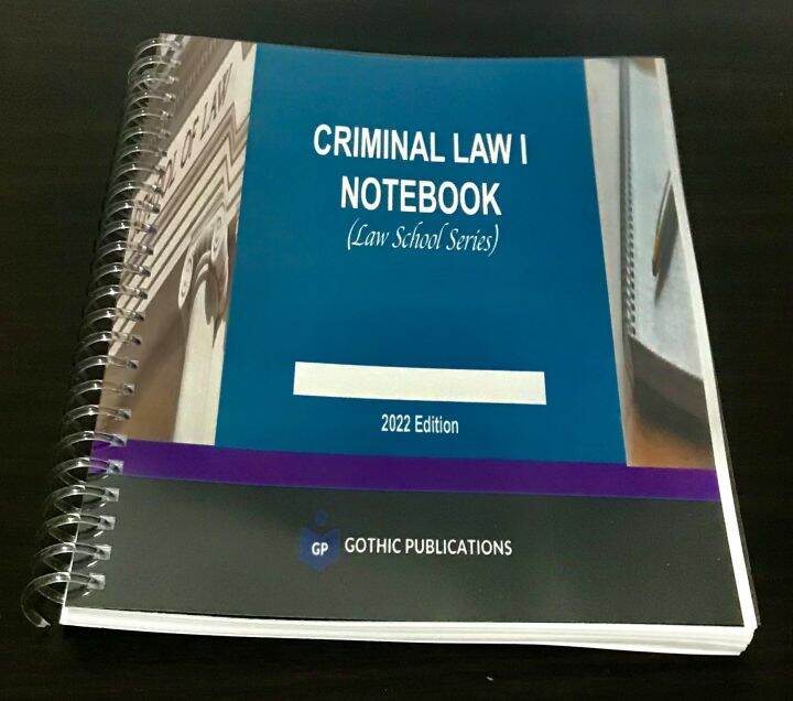 (Codal-Law School) Criminal Law I Notebook | Lazada PH