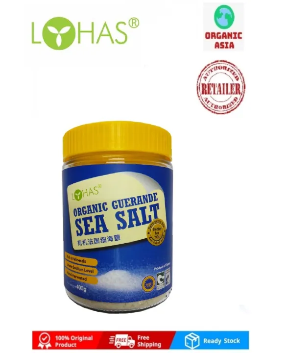 Lohas Organic Guerande Sea Salt 有机法国海盐 400g | Lazada