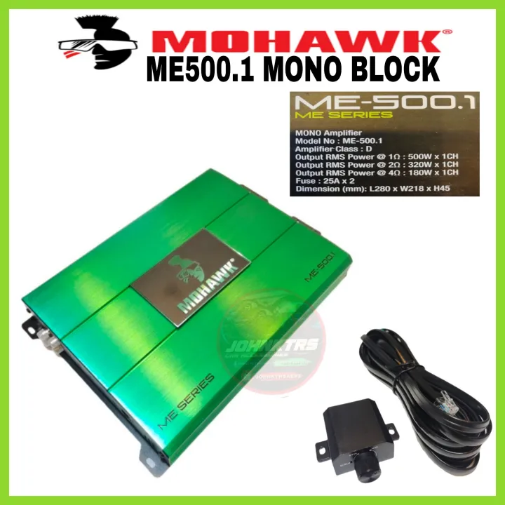 MOHAWK MONOBLOCK AMPLIFIER ME-500.1 CLASS D | Lazada