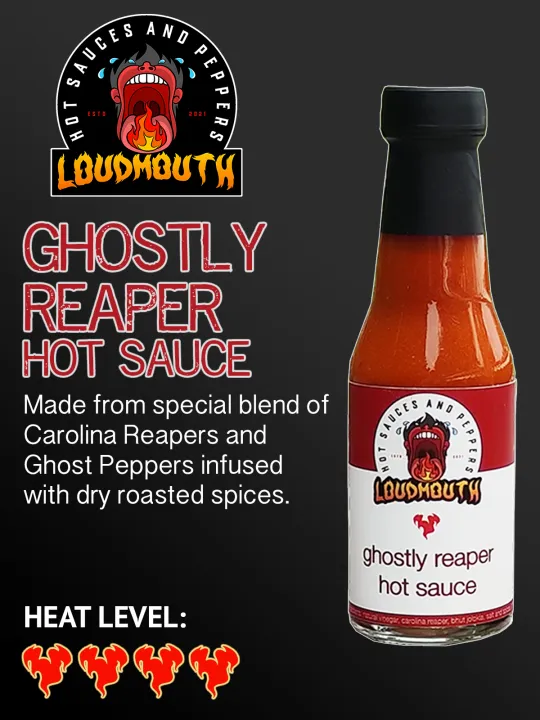 Loudmouth Ghostly Reaper Hot Sauce (Carolina Reaper) | Lazada PH