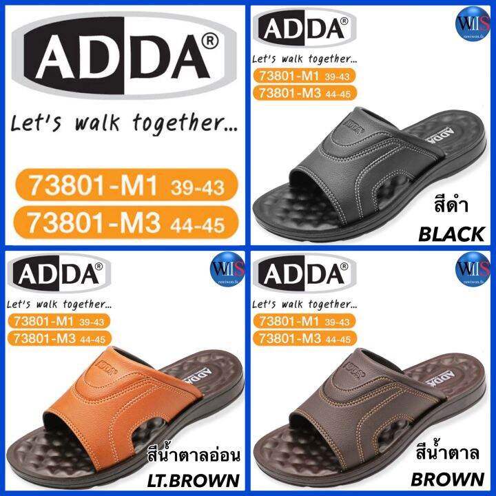 ADDA รองเท้าแตะแบบสวม รุ่น 73801-M1 | Lazada.co.th