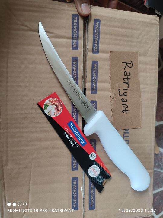 Pisau Boning Curve bilah 15cm Tramontina NSF Profesional | Lazada Indonesia