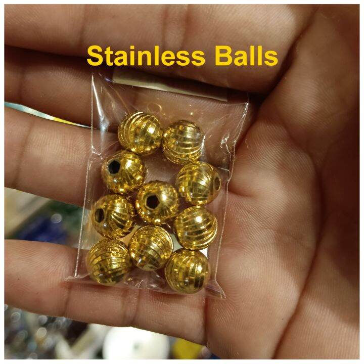 stainless Balls charm high quality perfect for bracelets, sold per pack ...