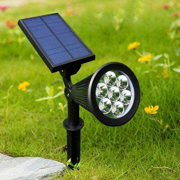 Spotlight Lampu Taman Tenaga Surya 7 LED Warna Warni Lampu Sorot Super ...
