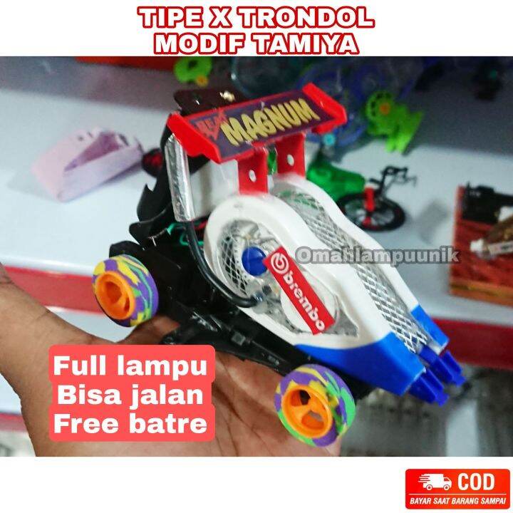 TIPE X TRONDOL MODIF TAMIYA/TAMIYA TRONDOL FULL MODIF LAMPU BISA JALAN ...