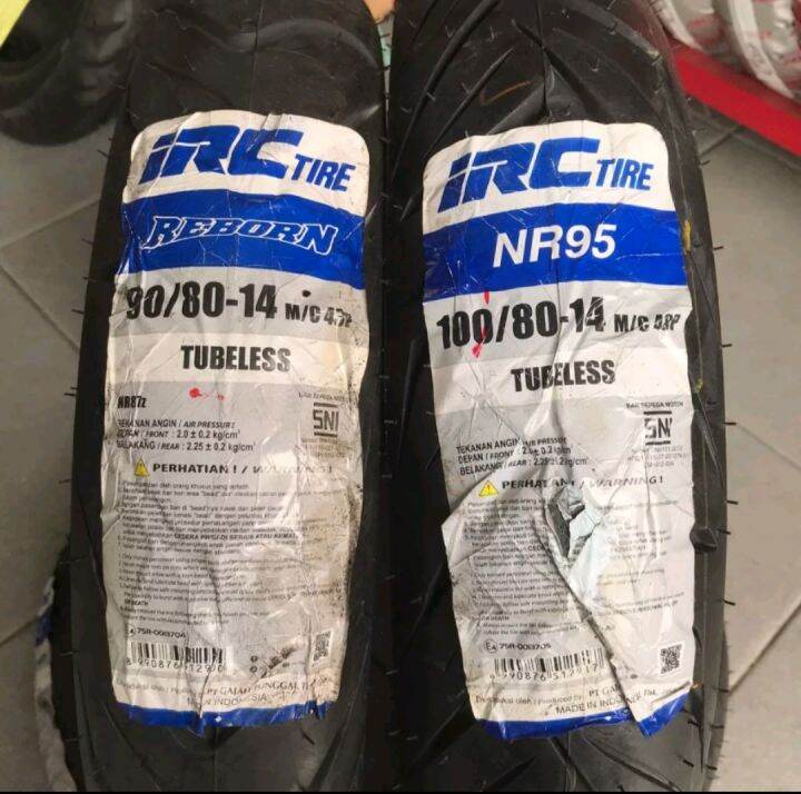 Ban Set IRC NR95 & IRC Reborn Metic Honda Vario 150/Ban Depan Belakang ...