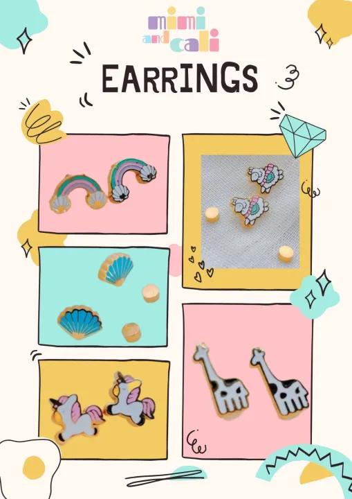 De Roscas Earrings for kids and adult 💖 | Lazada PH