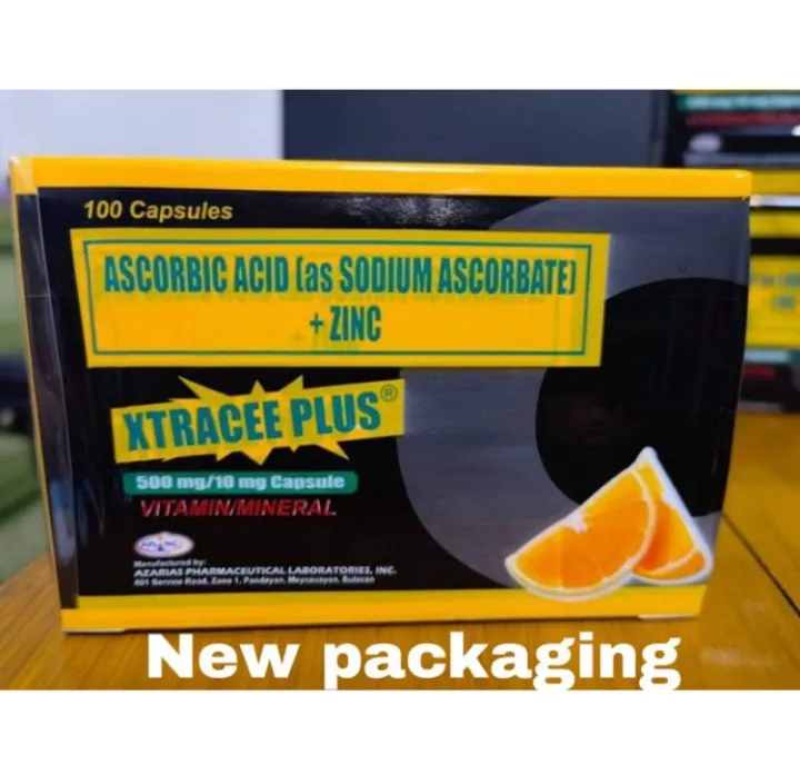 XTRACEE PLUS SODIUM ASCORBATE WITH ZINC 100 CAPSULES | Lazada PH