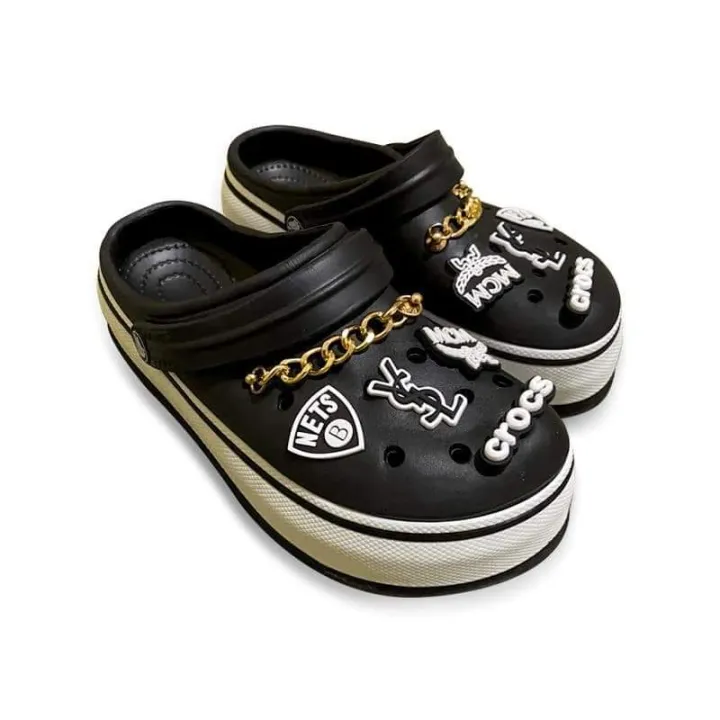 Crocs for men and women (with chain and jibbits) | Lazada PH