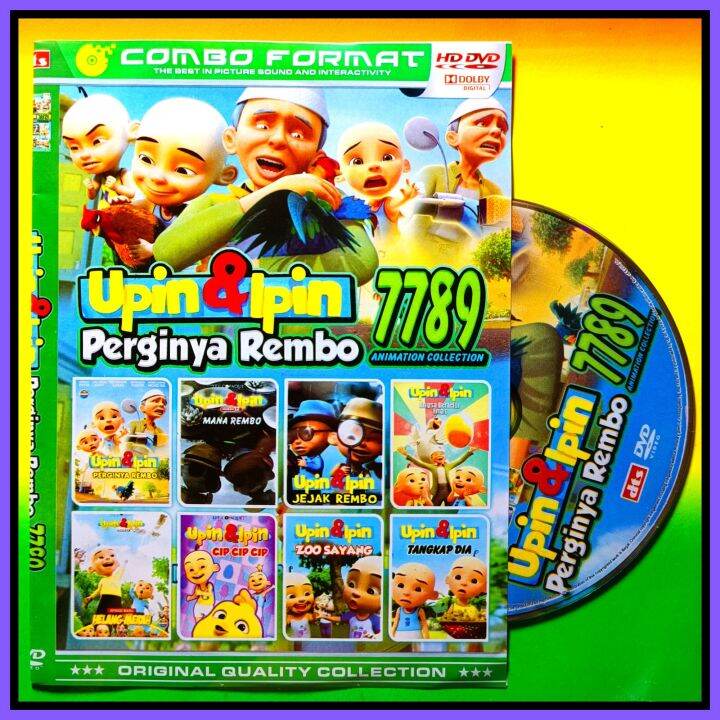 KASET DVD FILM KARTUN ANAK KOLEKSI UPIN & IPIN 7789 PERGINYA REMBO ...