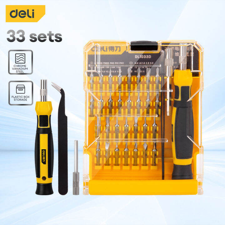 Deli Small Magnetic Repair Tools Kit 33 In 1 Mini Magnetics Precision ...